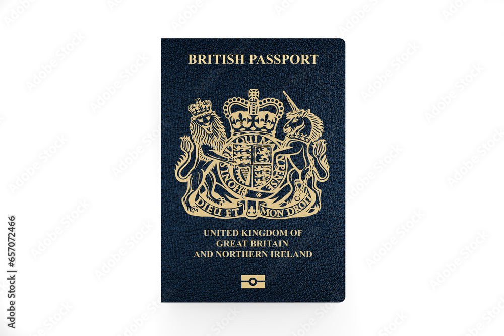 British passport isolated on white background Stock Photo | Adobe Stock