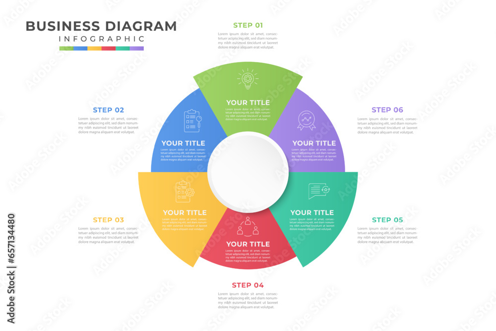 infographic vector pie chart, cycle diagram, graph, presentation chart ...