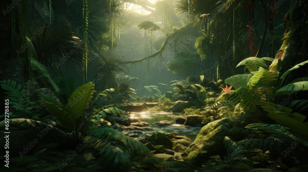 underwater scene with tropical fi. Generative AI shes Stock ...