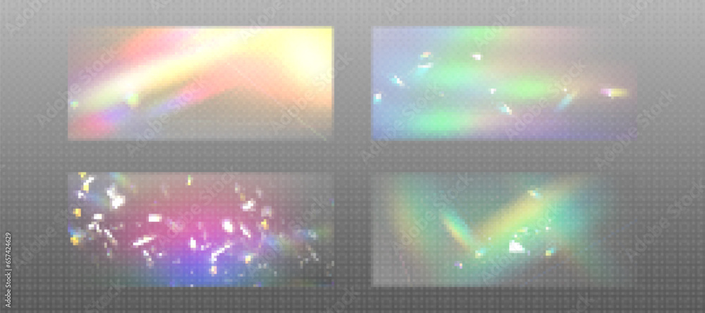 Prism light refraction effect. Vector realistic illustration of ...