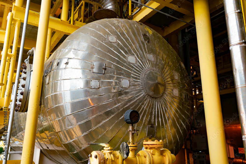 The heated encapsulated pressure vessel is protected by insulation to ...