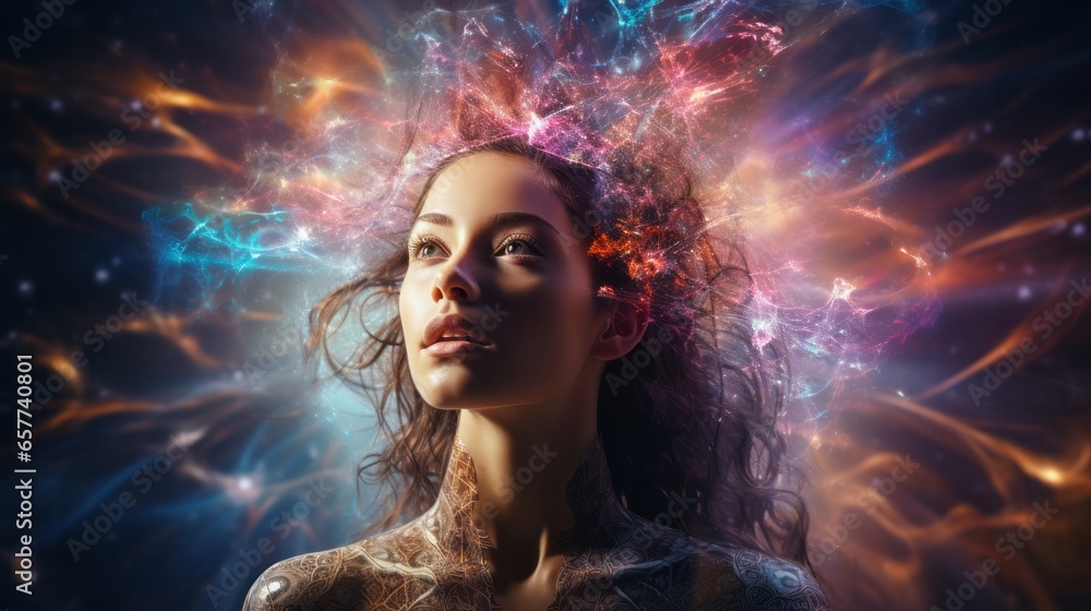 "Explore the depths of galactic consciousness in this visually ...