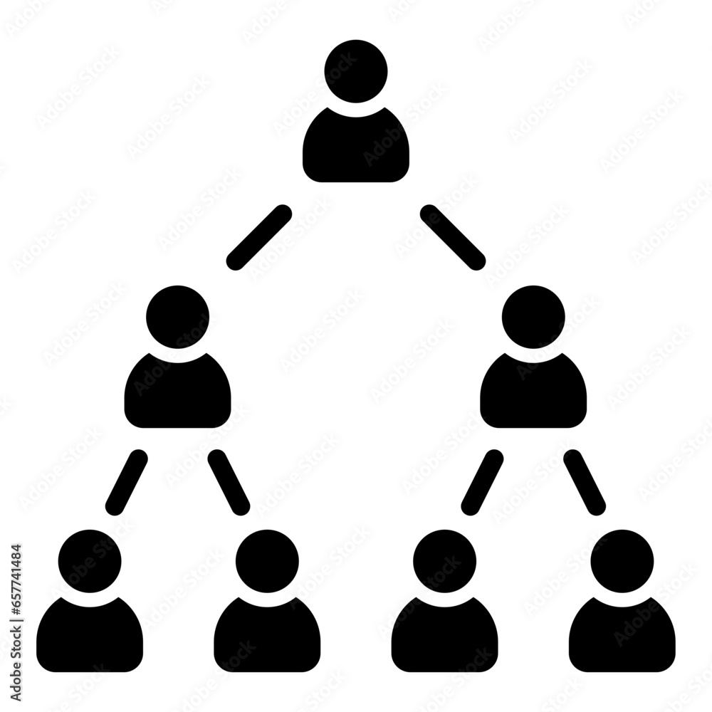 Pyramid, hierarchy, structure, organization, network, icon, symbol ...