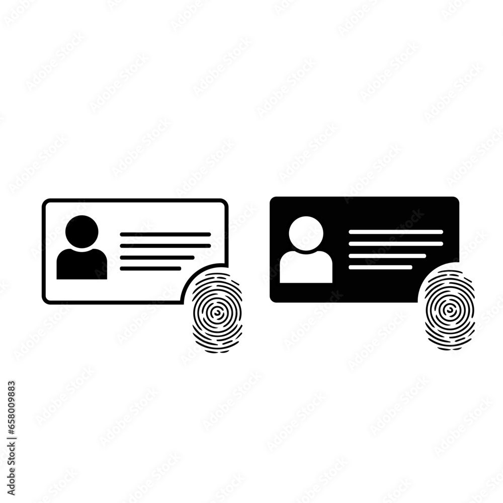 Fingerprint Identity for User Security Symbol Collection. Personal ID ...