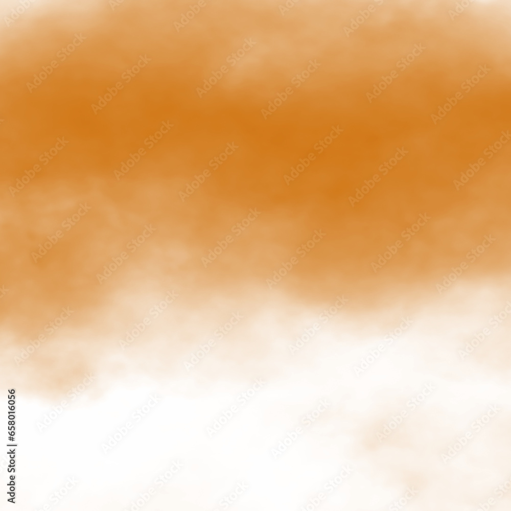 Abstract orange puffs of smoke mist overlay on transparent background ...