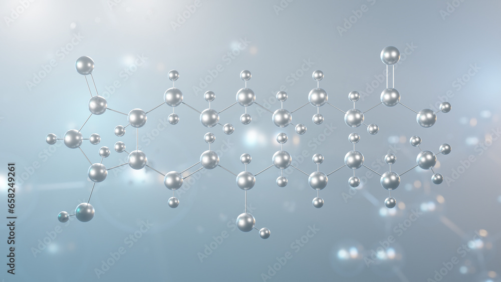 prostaglandin e1 molecular structure, 3d model molecule, alprostadil ...