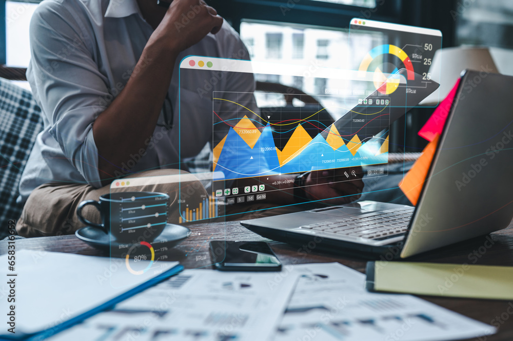 dashboard, indicator, chart, data, statistic, investment, graph ...