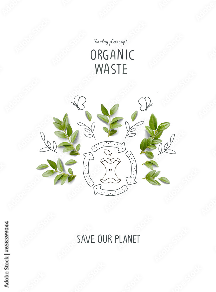 Environmentally friendly planet concept. Sprout with green leaves and ...
