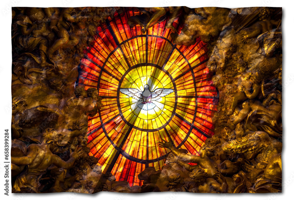 Holy spirit symbol of peace, love and hope. Concept for Christianity ...