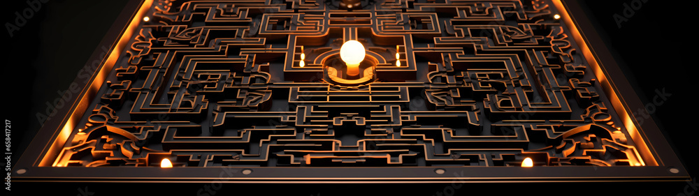 Ultra-wide maze, a labyrinthine network of ferromagnetic pipes twists ...