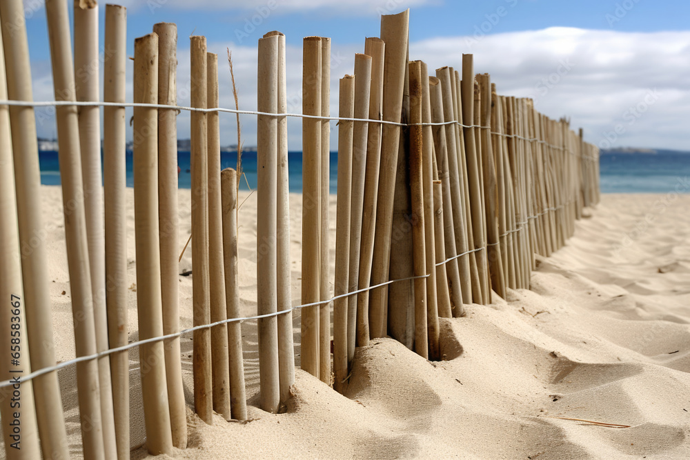 The coastal splendor of the Outer Banks in North Carolina, USA, with its pristine sandy beaches ...