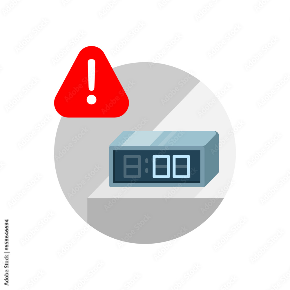 sign in again, session expired, timeout concept illustration flat ...