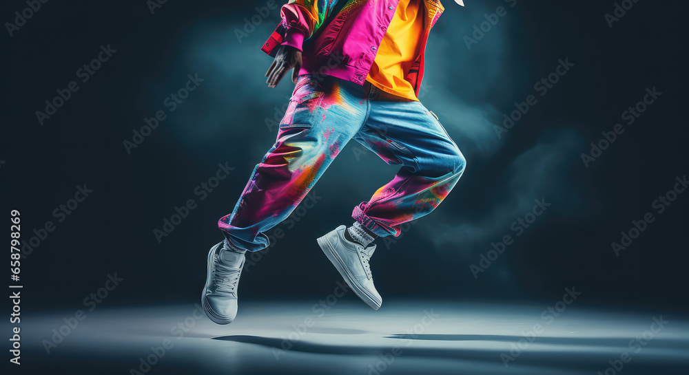 Creative modern hip hop dance banner template for adults, cropped image ...