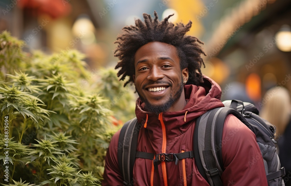A young African boy from the millennium is out and about. ecstatic ...