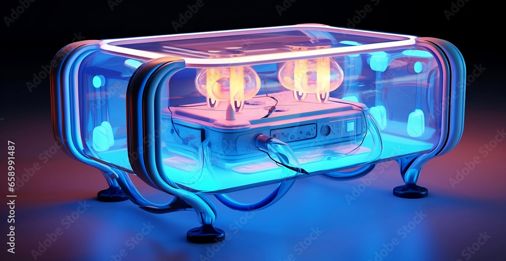 super cool alien technology energy box that has a modern design in a ...