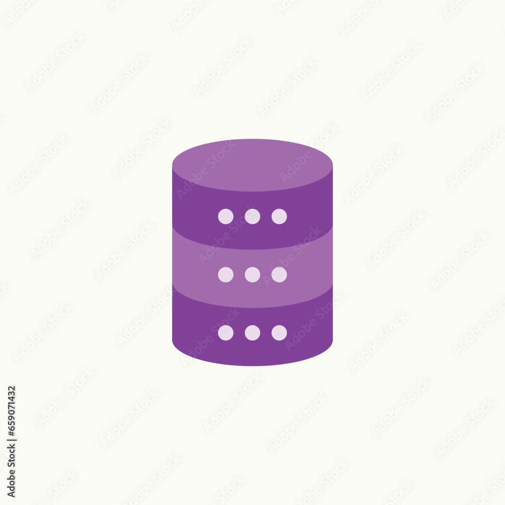 Database Server Icon - Data Center Hosting, Cloud Technology, IT ...