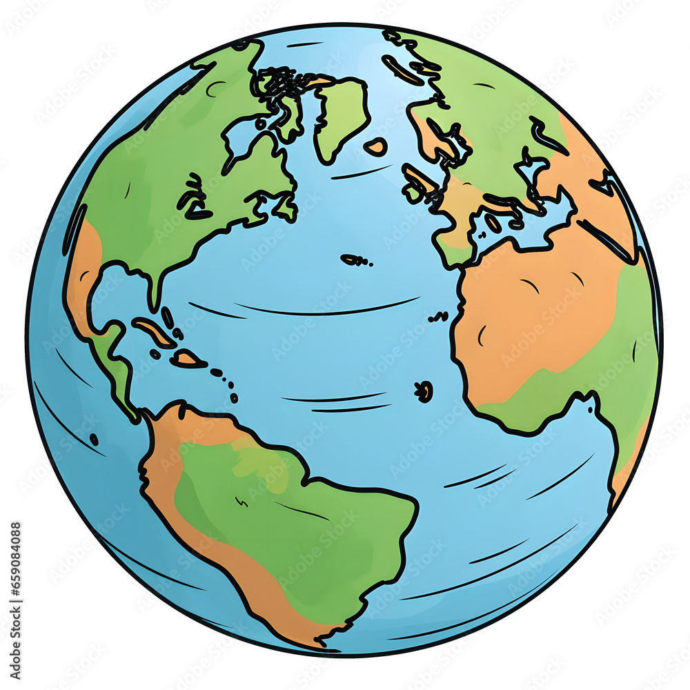 clipart of Globe, cartoon school clipart, transparent background ...