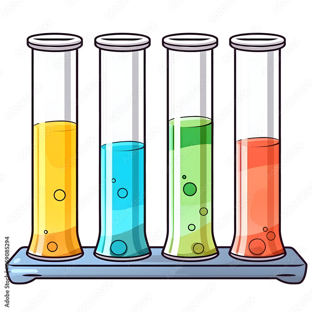 clipart of Test Tube, cartoon school clipart, transparent background ...