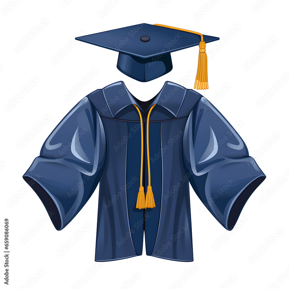 clipart of Graduation Gown, cartoon school clipart, transparent ...