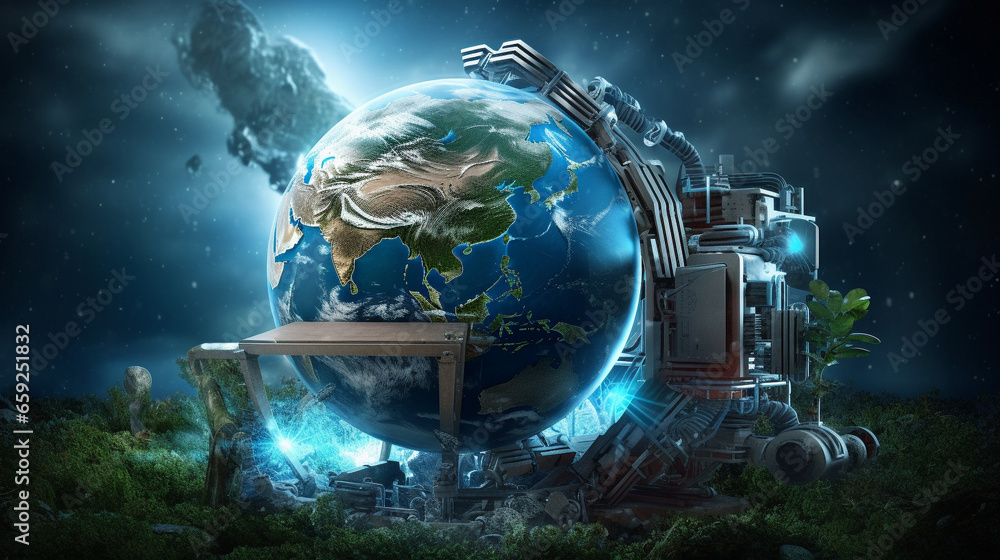 Environmental technology concept. Sustainable development goals. SDGs ...