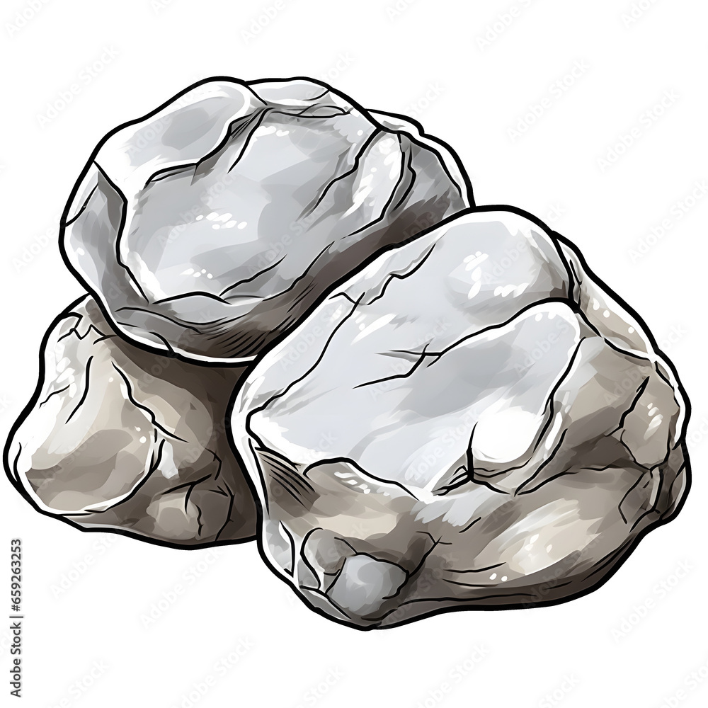 cartoon clipart of a silver nugget, precious metal clipart, investing ...