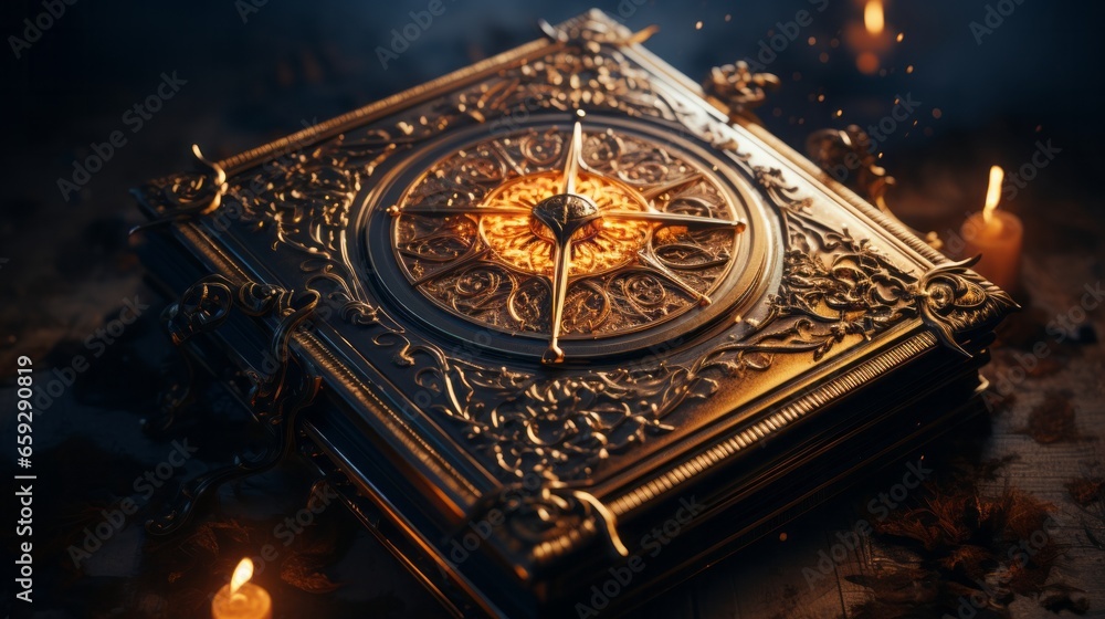 The ticking of a brass clock guides the way through a forgotten world ...