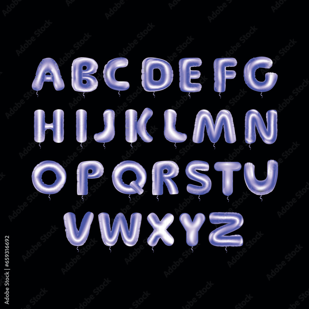 light effects numbers from A to Z. Set volume number with light streak ...