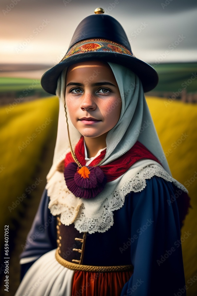 Foto De Stock Plymouth Pilgrim Girl The Plymouth Pilgrim Girl Is A