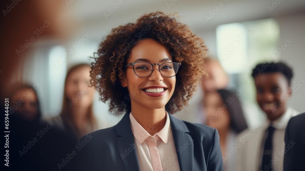 Leader black businesswoman in a modern office, Woman Entrepreneur ...