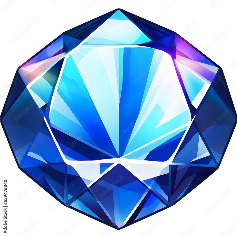 cartoon clipart of Blue Zircon, gem clipart, jewellery clipart ...