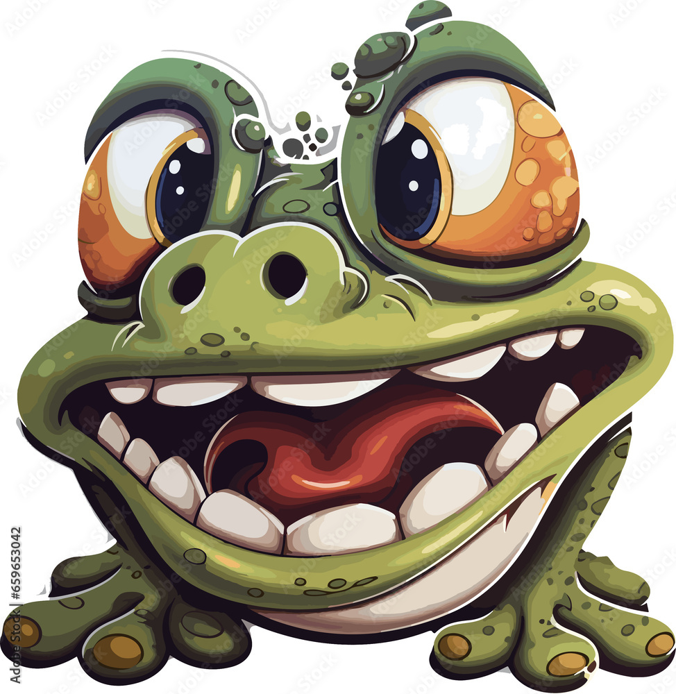 Frog Cartoon, Clipart, Vector Art, Illustration, Sublimation, Png ...