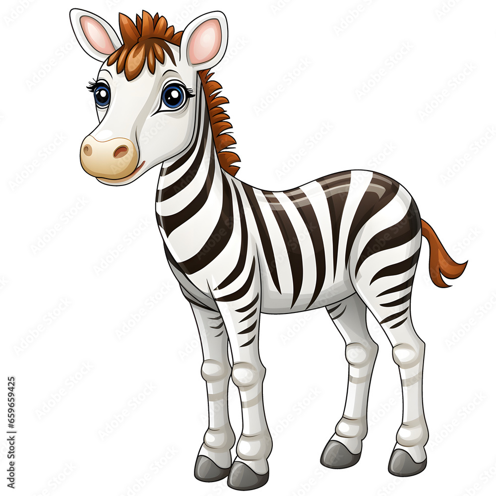 cartoon clipart of Zebra, cartoon animal clipart, wildlife clipart ...