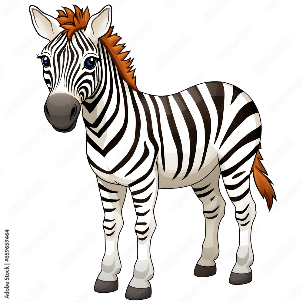 cartoon clipart of Zebra, cartoon animal clipart, wildlife clipart ...