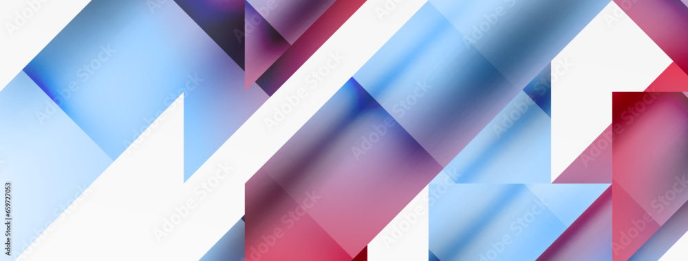 Captivating vector abstraction. Triangles interlock in mesmerizing ...