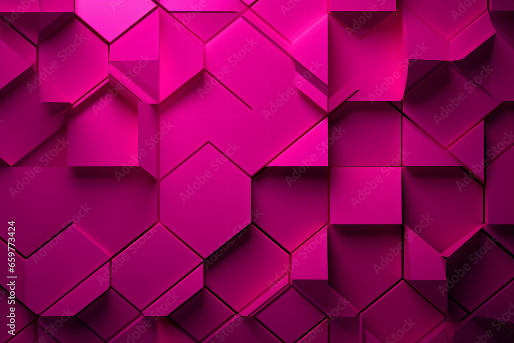 magenta color geometric background Stock Photo | Adobe Stock