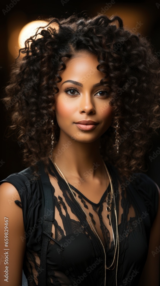 Creative Portraiture beautiful Ebony woman Standing , wallpaper for ...