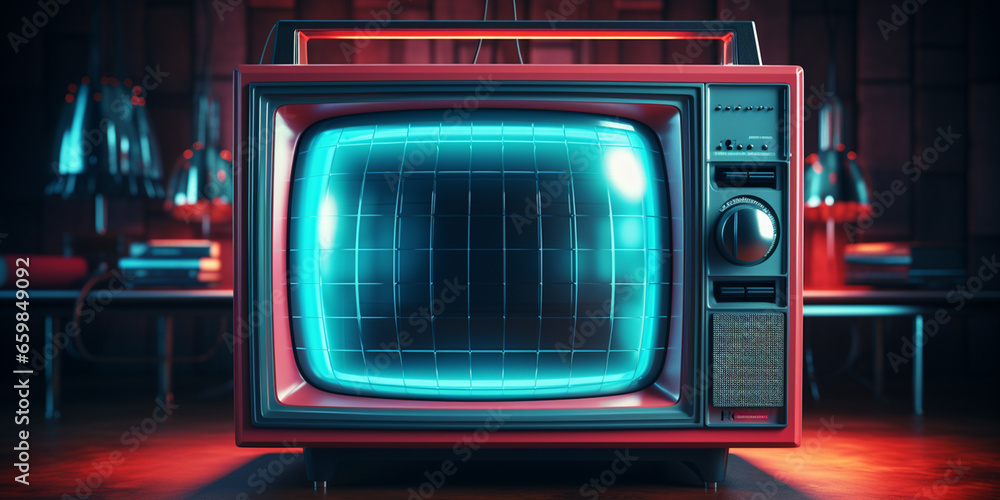 retro VHS scanlines or TV signal static noise transparent overlay ...