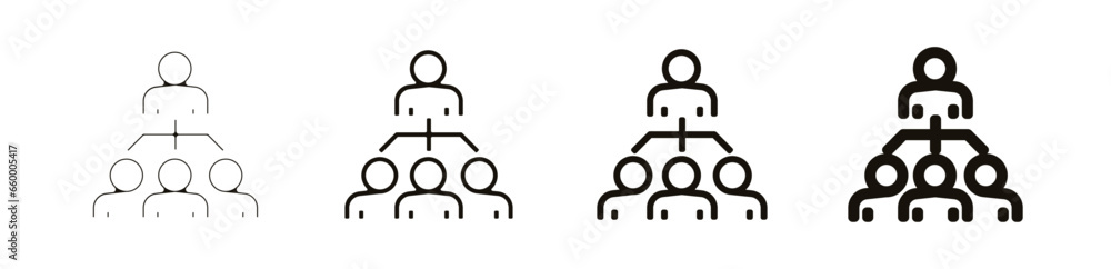 Teambuilding entreprise travail pictogramme icône et symbole logo Stock ...