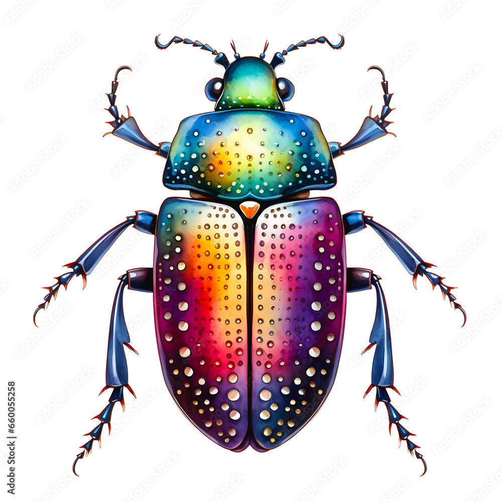 Water color beautiful jewel bug illustration png clip art Stock ...