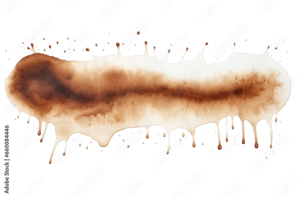 Photo Stock Stains from coffee brewed on a clear backdrop. Cup Bottom ...