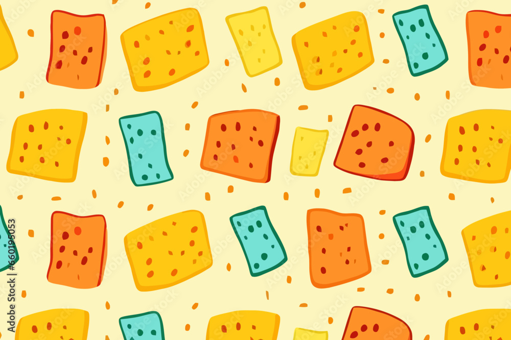 Grating cheese quirky doodle pattern, wallpaper, background, cartoon ...