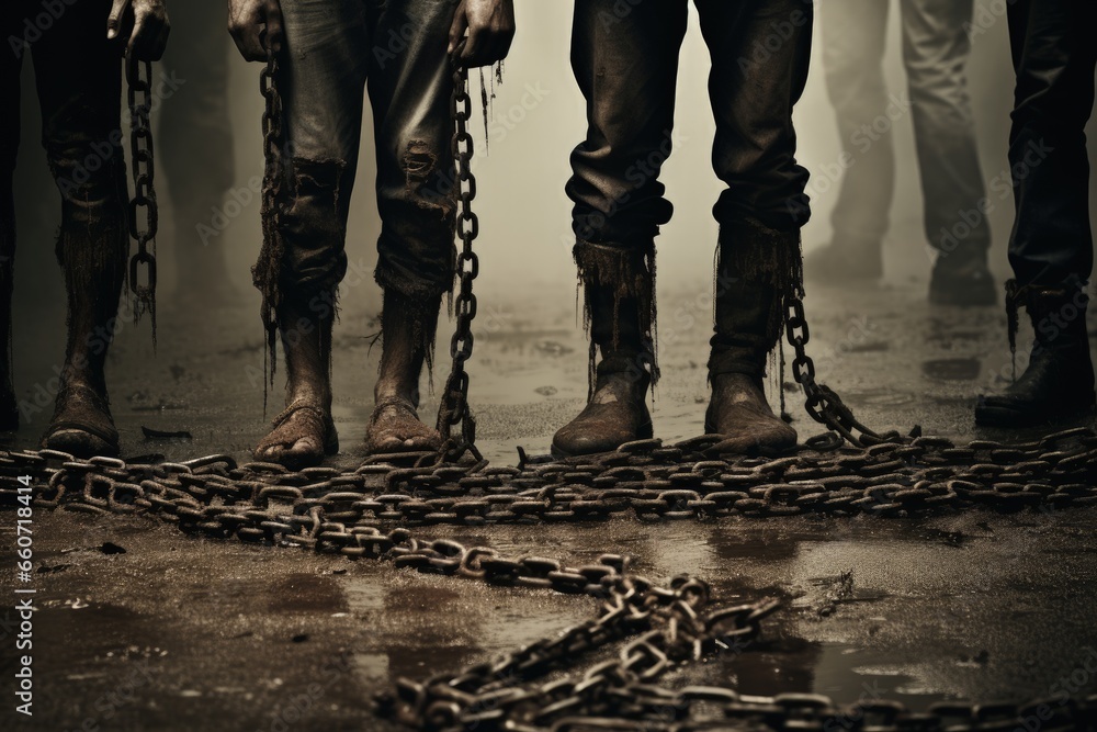 Slavery, forced use of work against persons will. A global problem ...