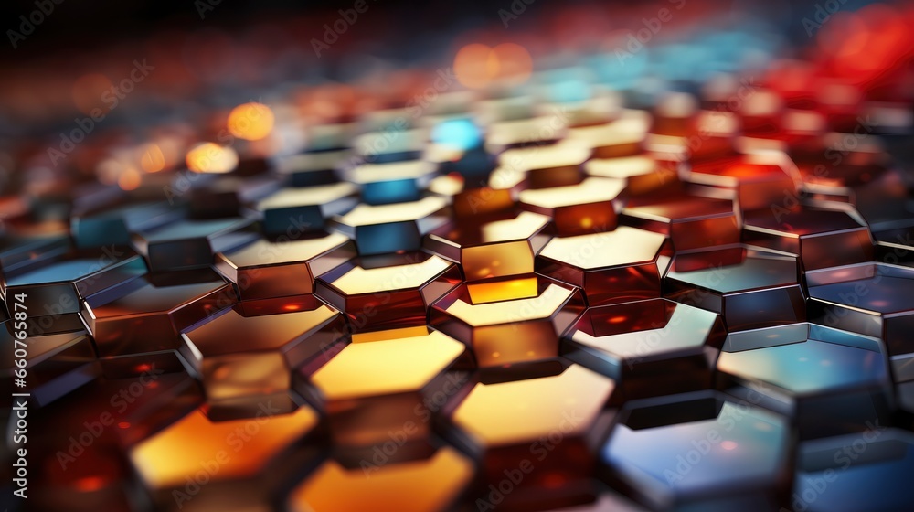 Ilustración de Stock Bright Hex Backgrounds For Networking . Shot With ...