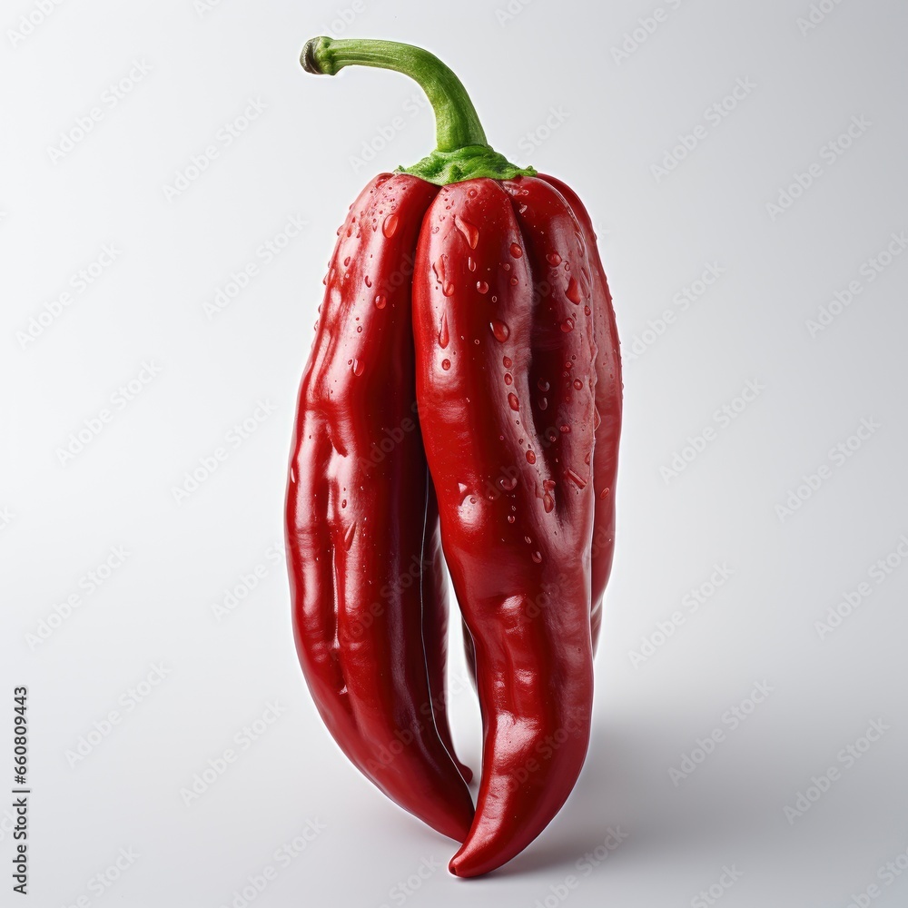 Full view Paprika chili smokeon a completely white ba a6c13b, wallpaper ...