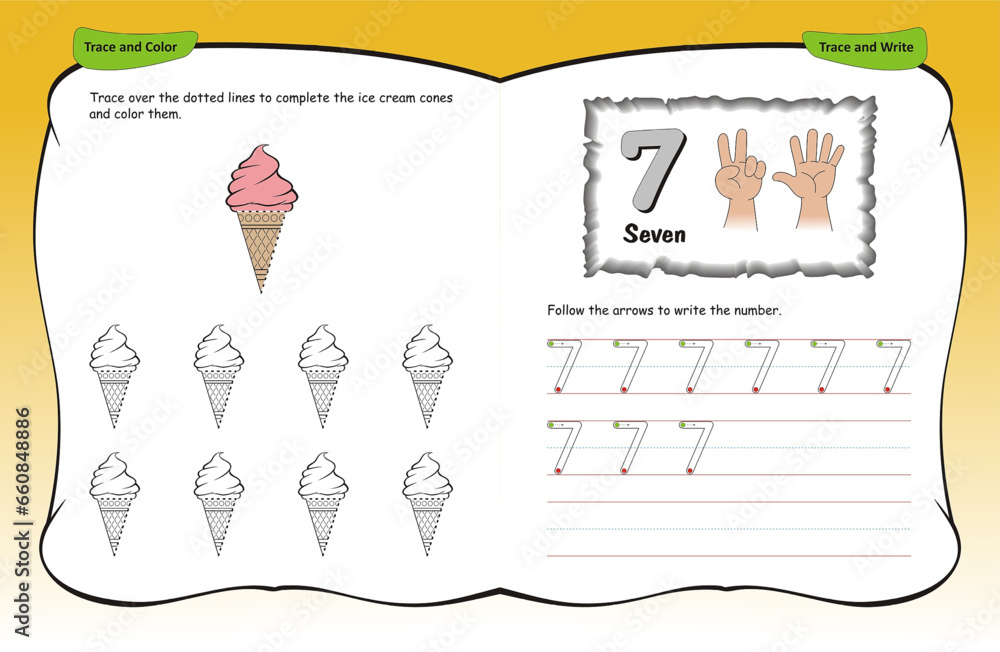Finger counting zero to ten, Worksheets for learning numbers. Numbers learning activity by ...