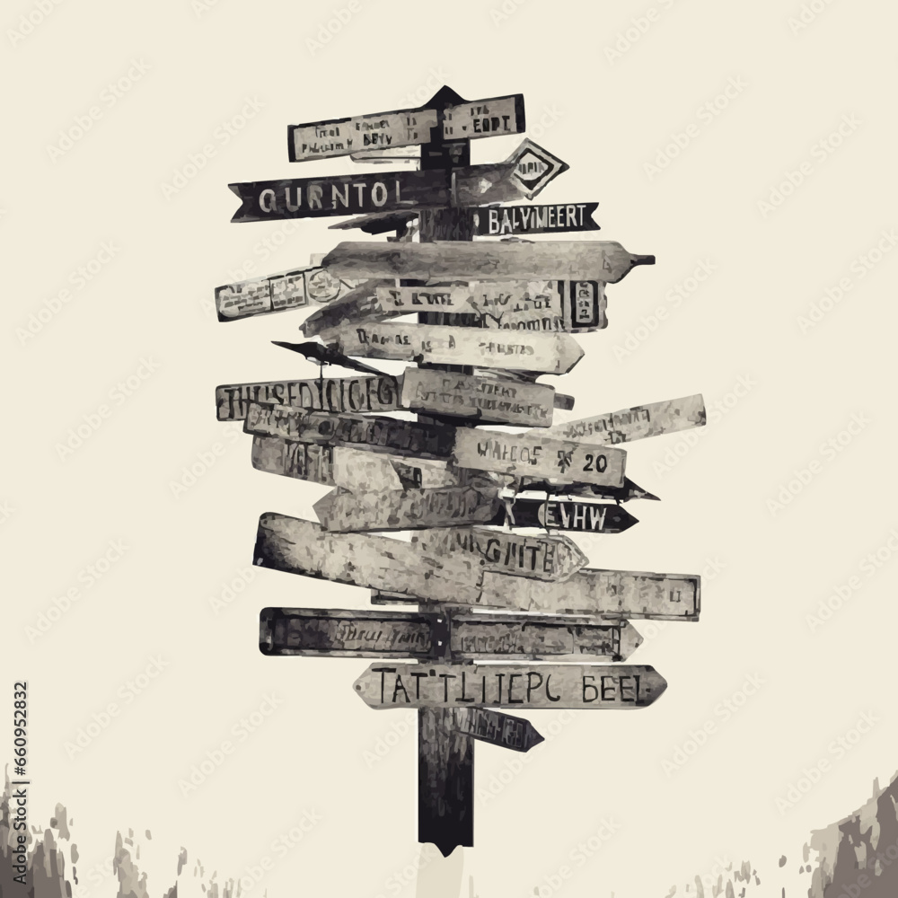 signssymbols signs silhouette. Created using Generative AI Technology ...