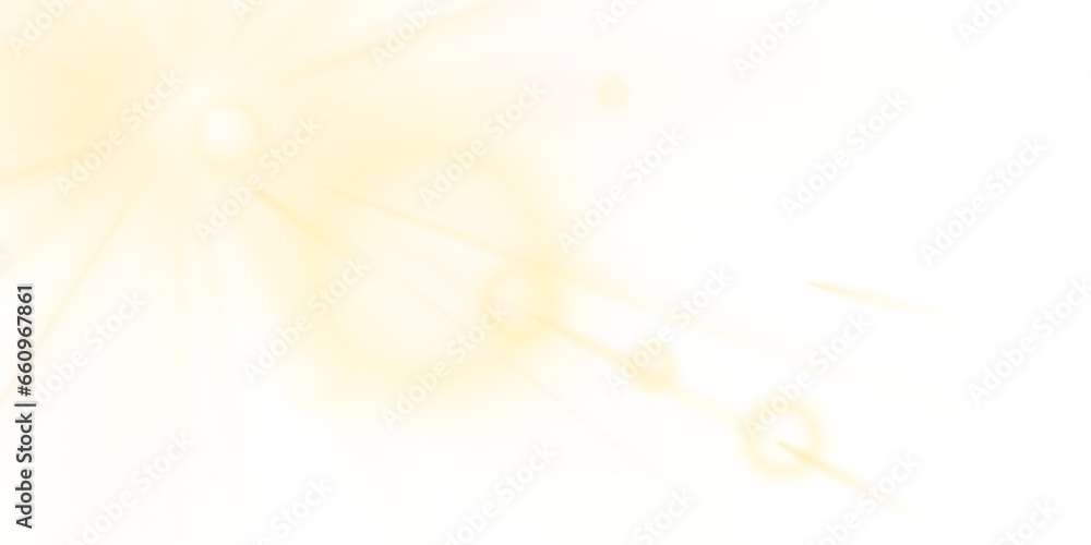 Lens flare sunlight light effect. Stock PNG illustration isolated with ...