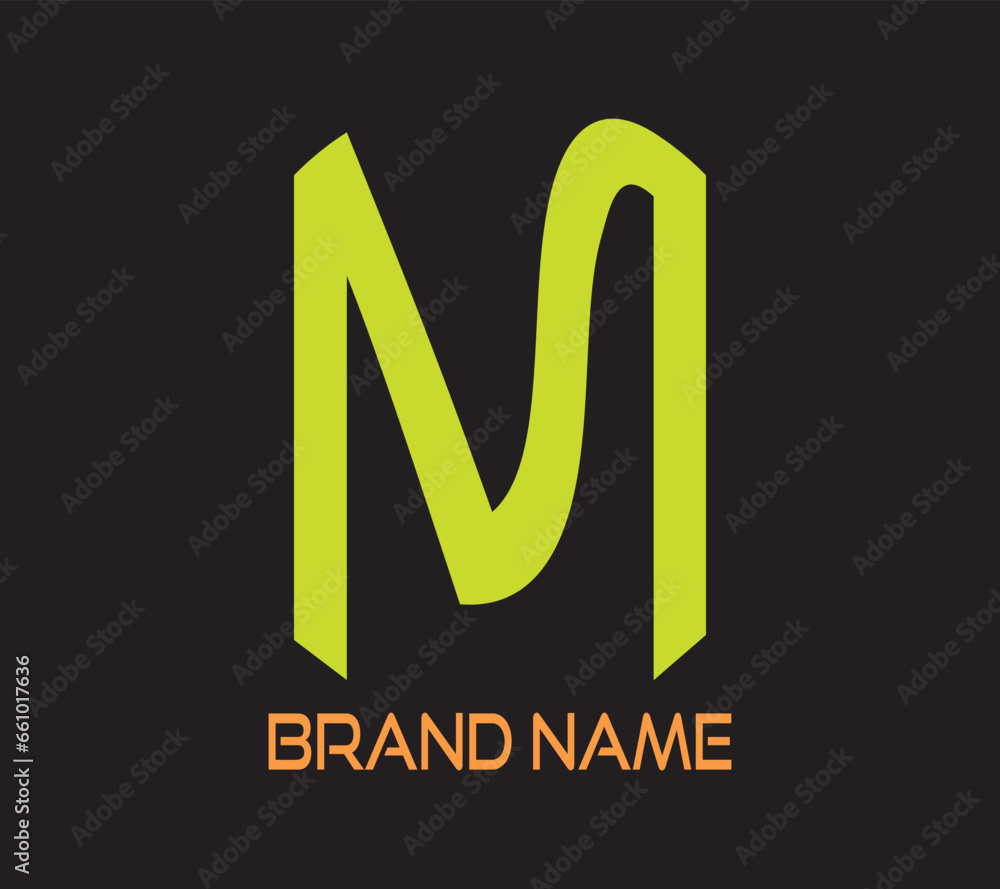 M logo. EPS file. EditableColor. CMYK Color mode. Free Font used. Easy ...
