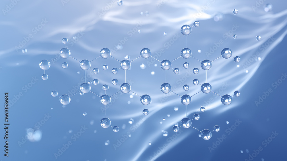 trehalose molecular structure, 3d model molecule, disaccharides ...