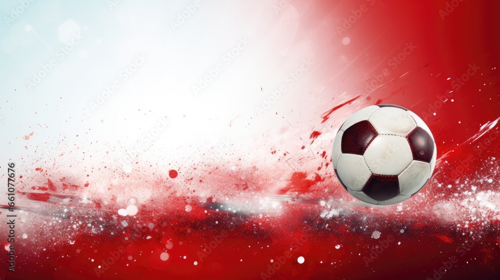 Soccer ball, football, game background. Web banner with copy space ...